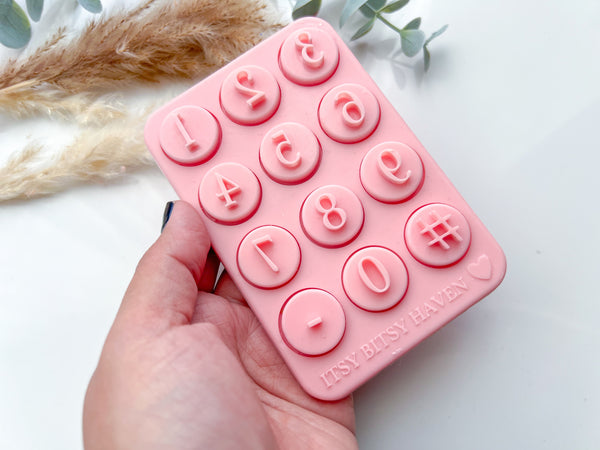 Numbers Polymer Clay Stamp • Numbers Clay Stamps • Clay Numbers Emboss ...