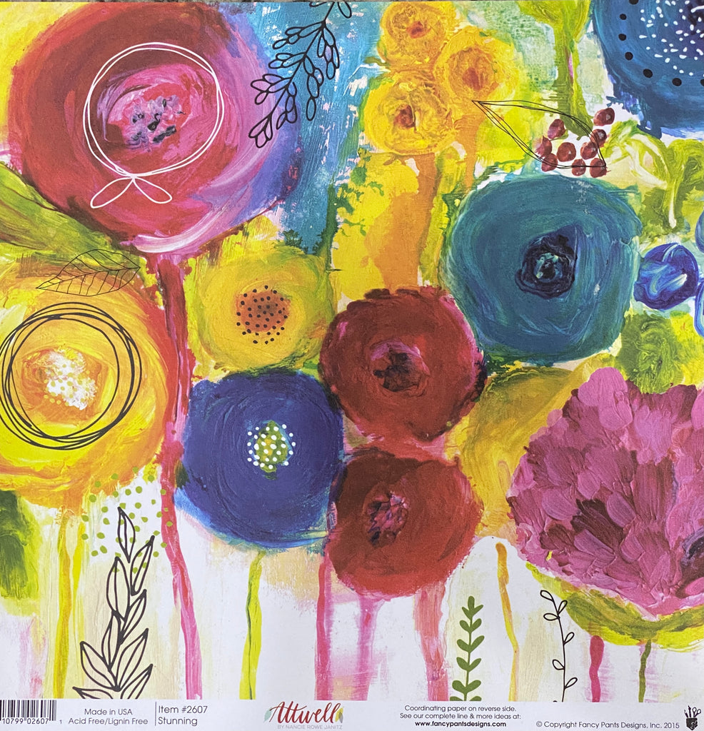 Fancy Pants Atwell Stunning 12x12 Scrapbook Paper Sheet – ItsyBitsyHaven