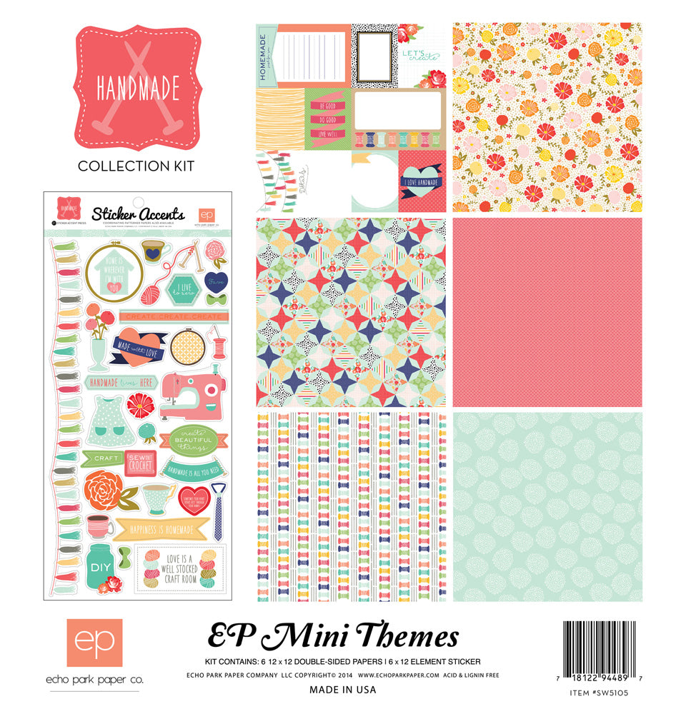 Echo Park Handmade Mini Theme Collection Kit – ItsyBitsyHaven